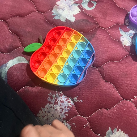 Toys | Rainbow Apple Pop It Fidget Toy | Poshmark